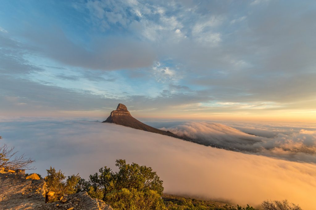 Lions Head covered in clouds - PicFlick